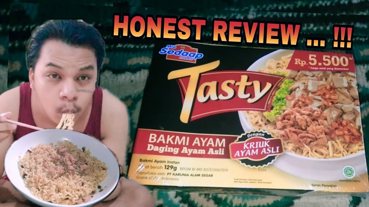 Tasty Mie Sedap Bakmi Ayam | Honest Review - YouTube