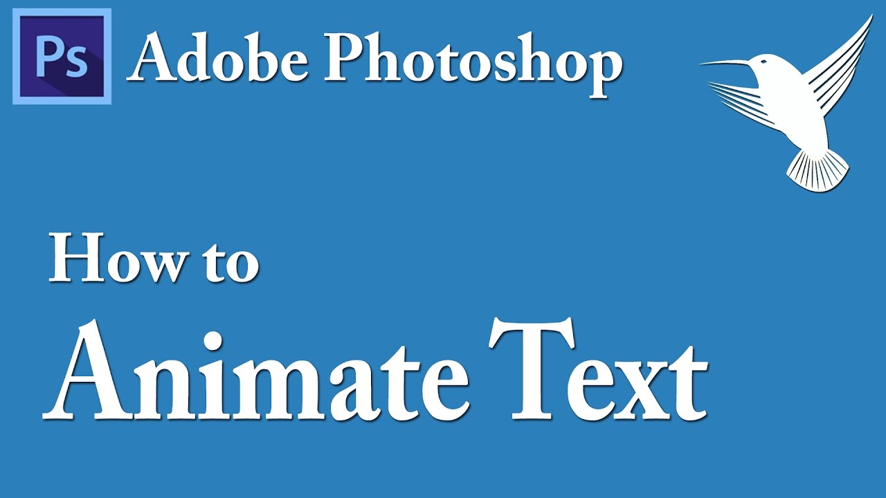 How to Animate Text on Photoshop - Creative Class (Mark Gatter) - YouTube