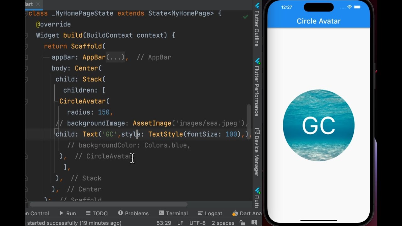 CircleAvatar in flutter - YouTube CircleAvatar in flutter - YouTube