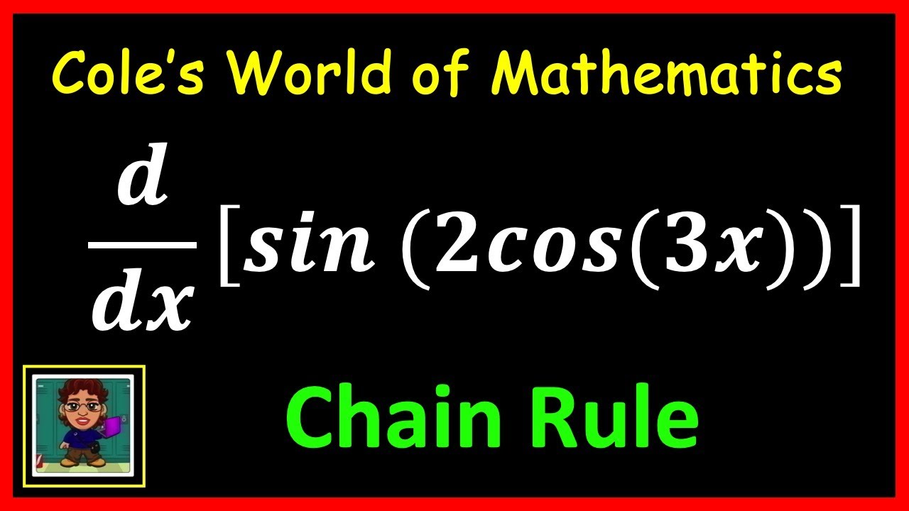 Derivative Of Sin 2cos 3x Calculus Trig Derivatives Chain Rule