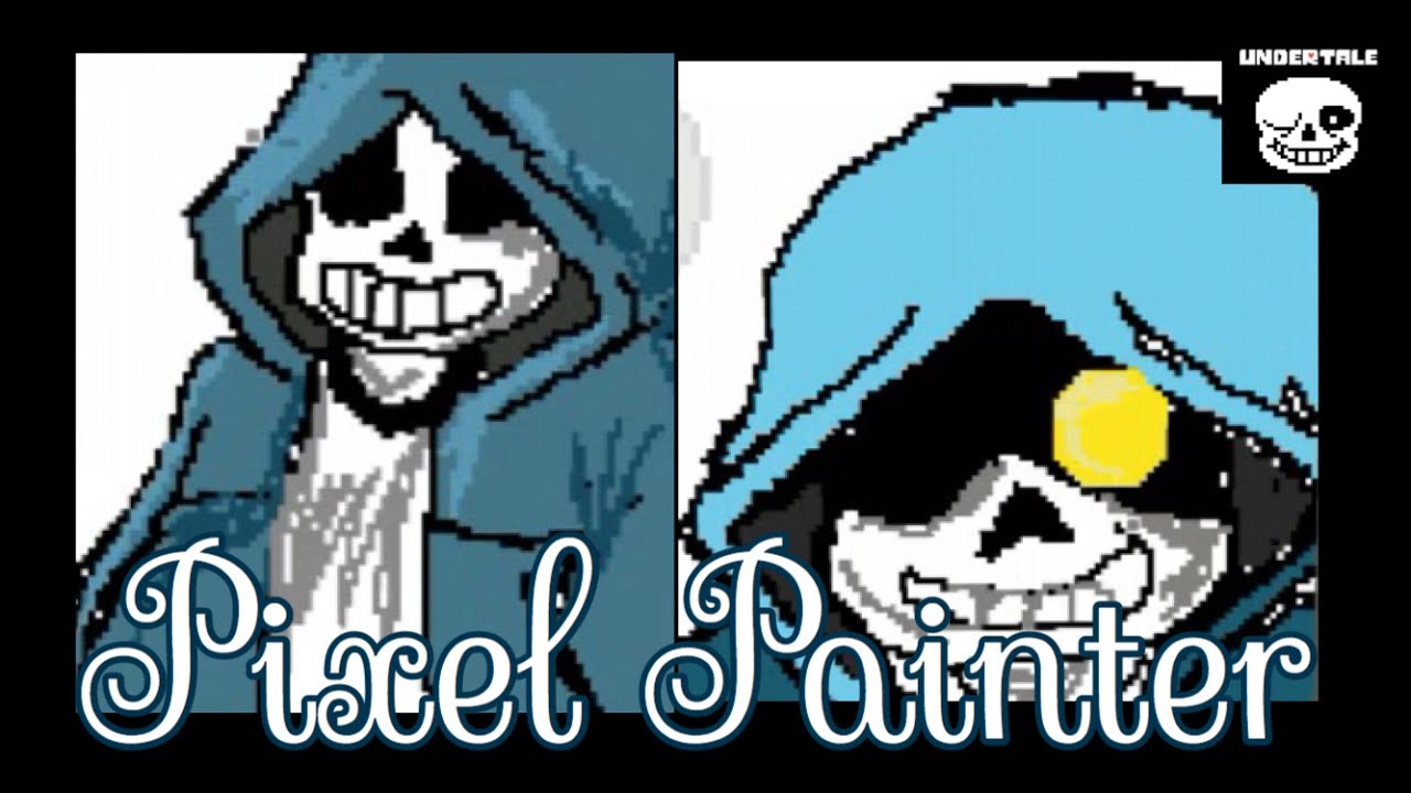สอนวาด SANS Undertale [เกมส์มือถือBattle of Painter|9000+] - YouTube