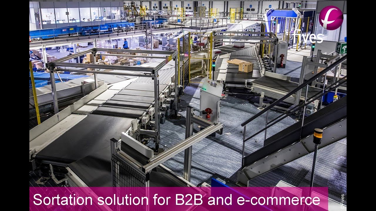 [Intralogistics] Sortation solution for B2B and e-commerce - YouTube