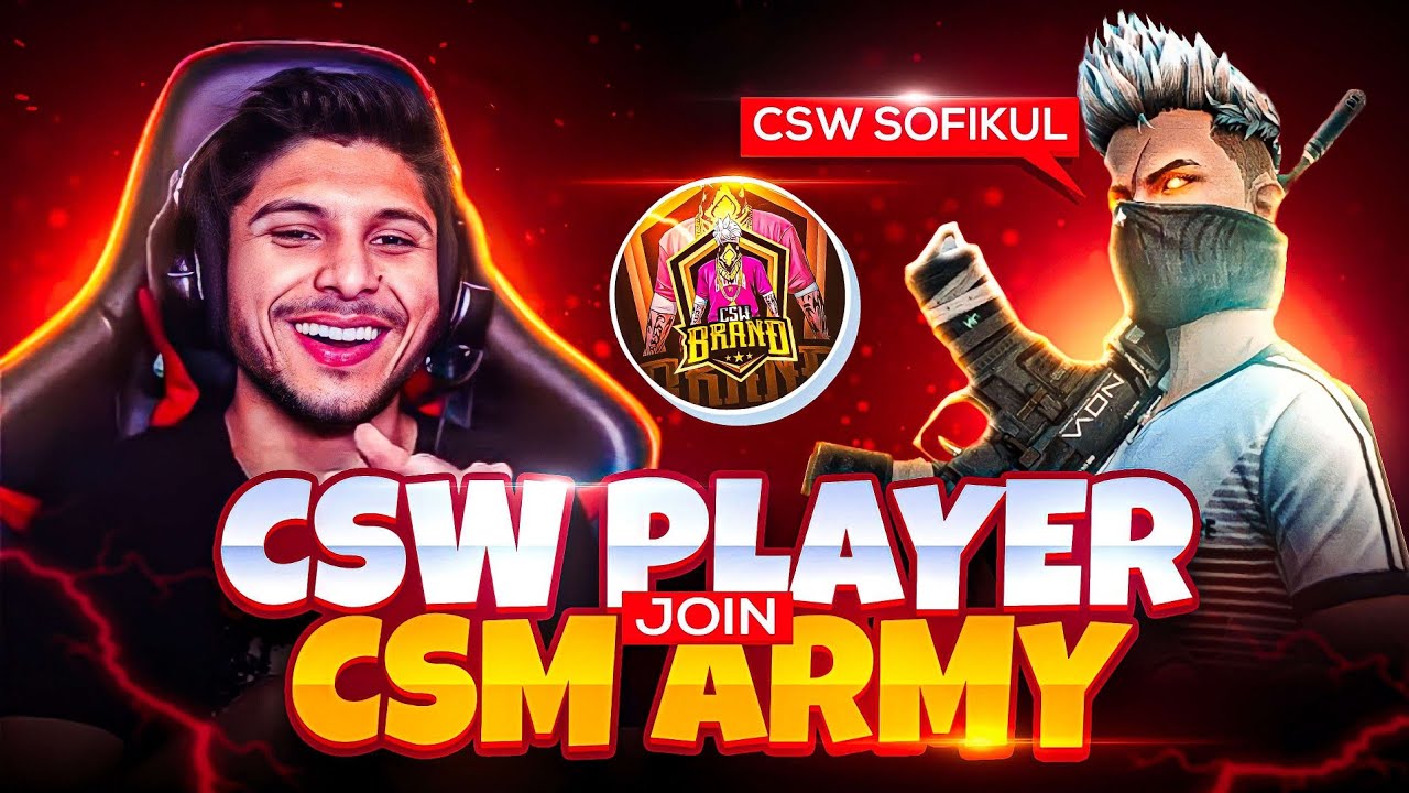 CSW OFFICIAL Player Join CSM ARMY ?🥵 Thor Vs CSW __ Player ?🌪️ ...
