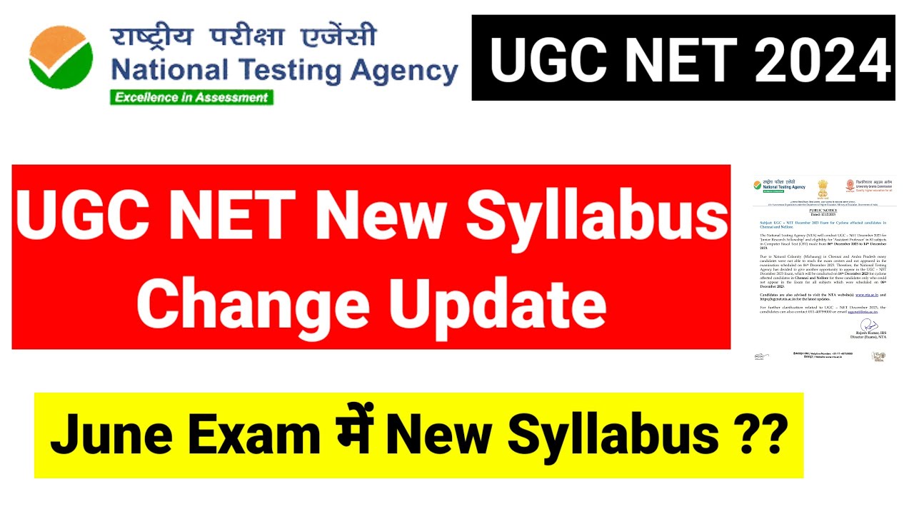 Big Update on UGC NET New Syllabus 2024 | UGC NET Paper 1 & 2 Syllabus ...