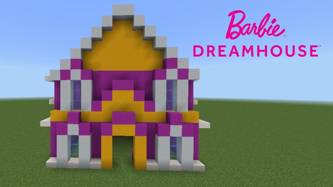 Build A Dreamhouse barbie | Minecraft #minecraft #gaming - YouTube