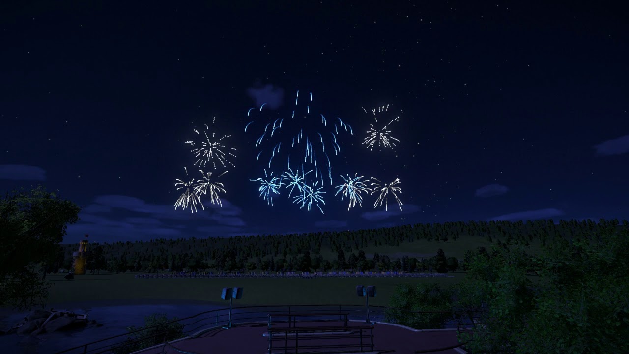 Planet Coaster Fireworks Show - Darude: Sandstorm - YouTube