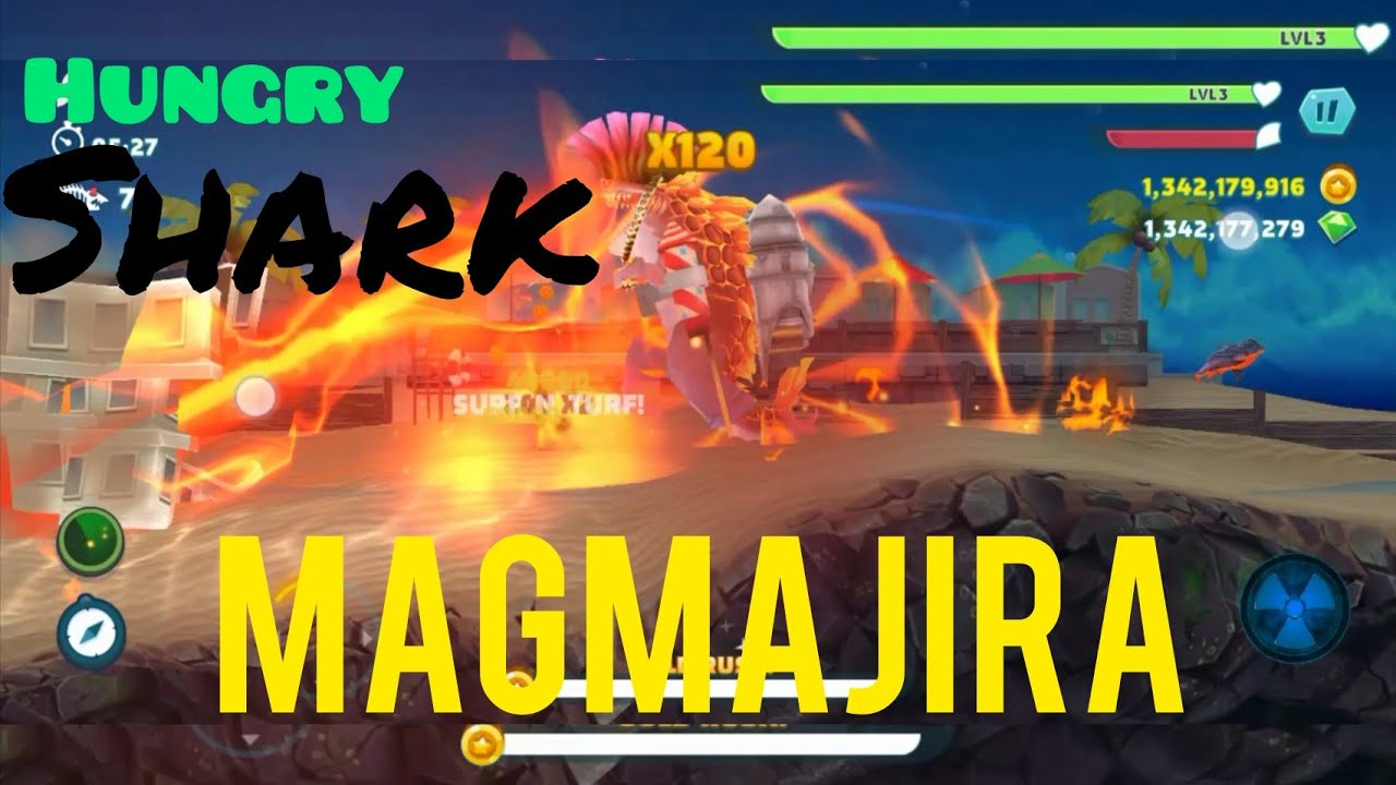 Hungry shark // Magmajira shark 😍//Gaming videos - YouTube