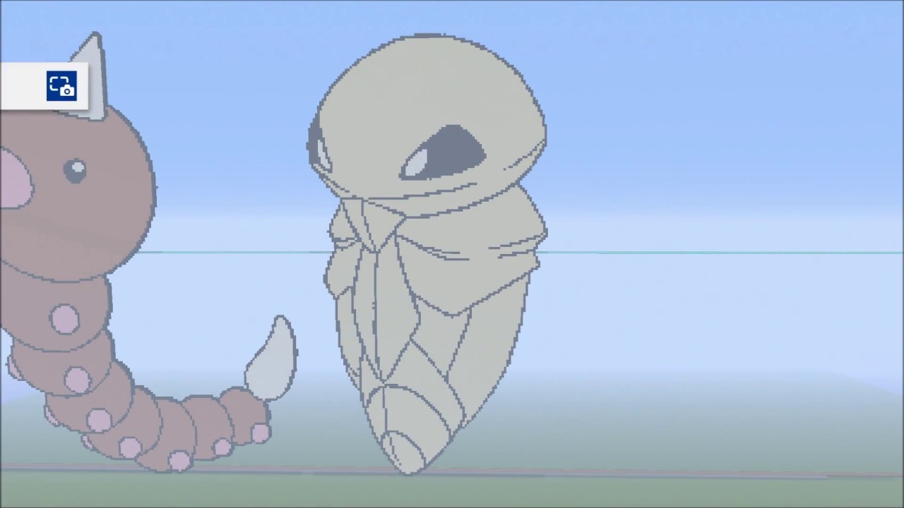 Minecraft Pixel Art Timelapse Kakuna - YouTube