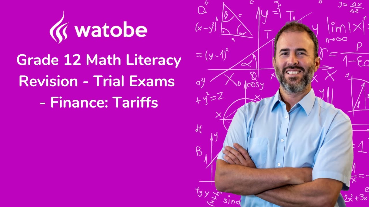 Grade 12 - Revision - Trial Exams Math Literacy (finance: tariffs ...