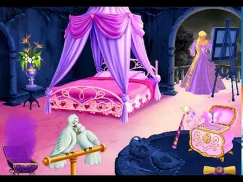 Королевская спальня для Рапунцель. Игра Барби / Barbie™ Принцесса ...