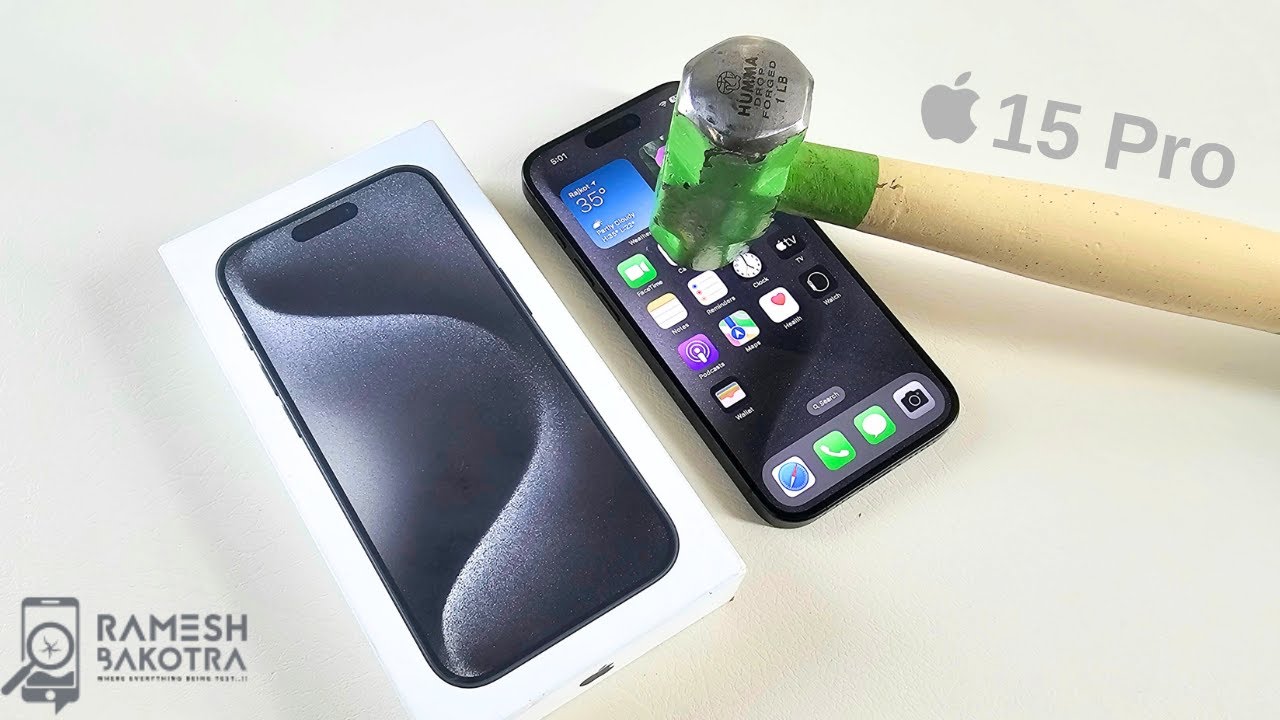 Apple iPhone 15 Pro Screen Scratch Test - YouTube