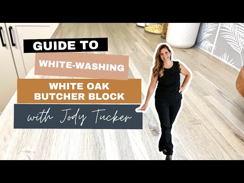 How To Whitewash Butcher Block