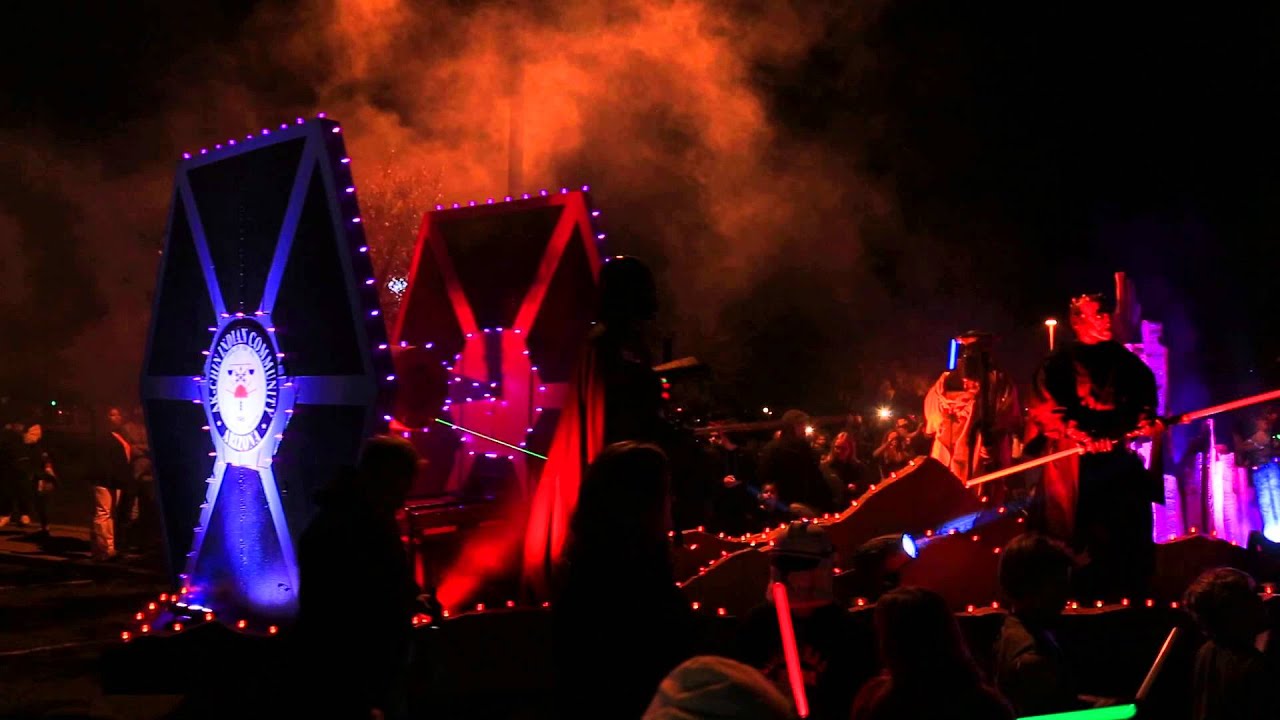 APS electric light parade 2015 Star Wars Float - YouTube