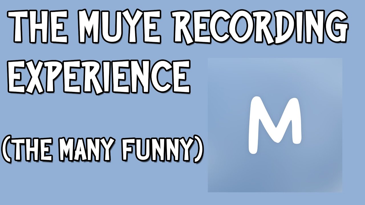 The MuYe recording experience - YouTube