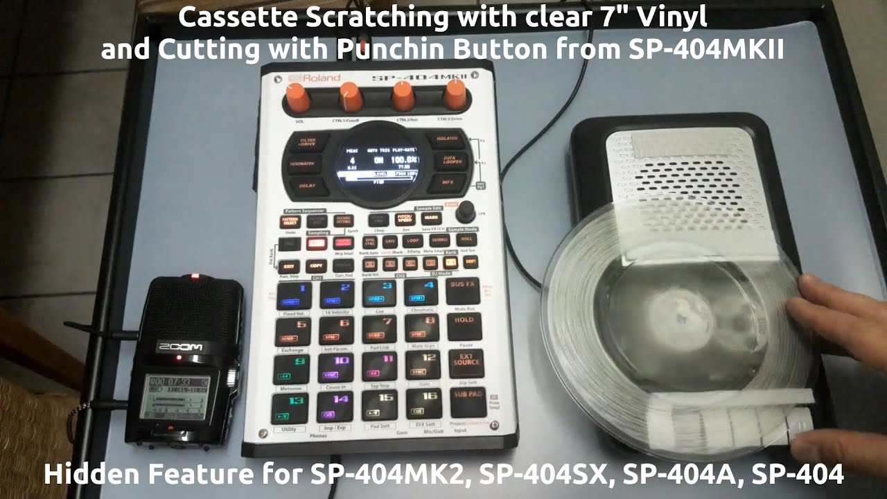 2025.04.04_1 Scratching Cassette Tape with 7" Vinyl, Cutting Punch-In ...