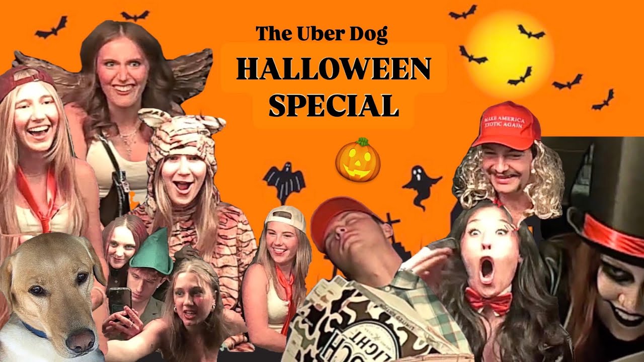 UBER PUPPY SURPRISES PASSENGERS ON HALLOWEEN - YouTube