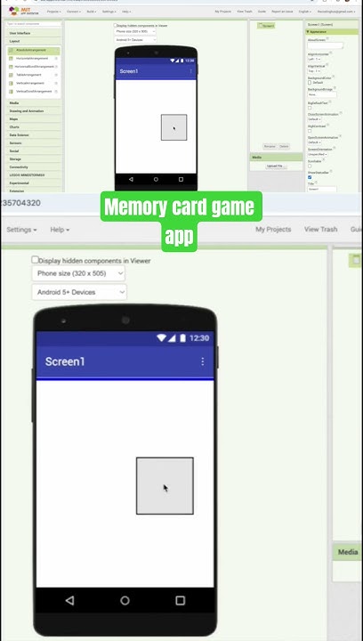 Memory Card Game App in MIT App Inventor using AI #shorts # ...