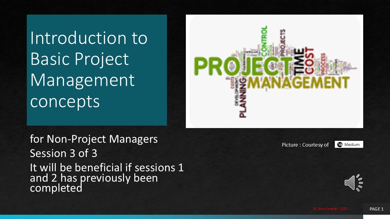 Project Management Principles for Non Project Managers Session 3 - YouTube