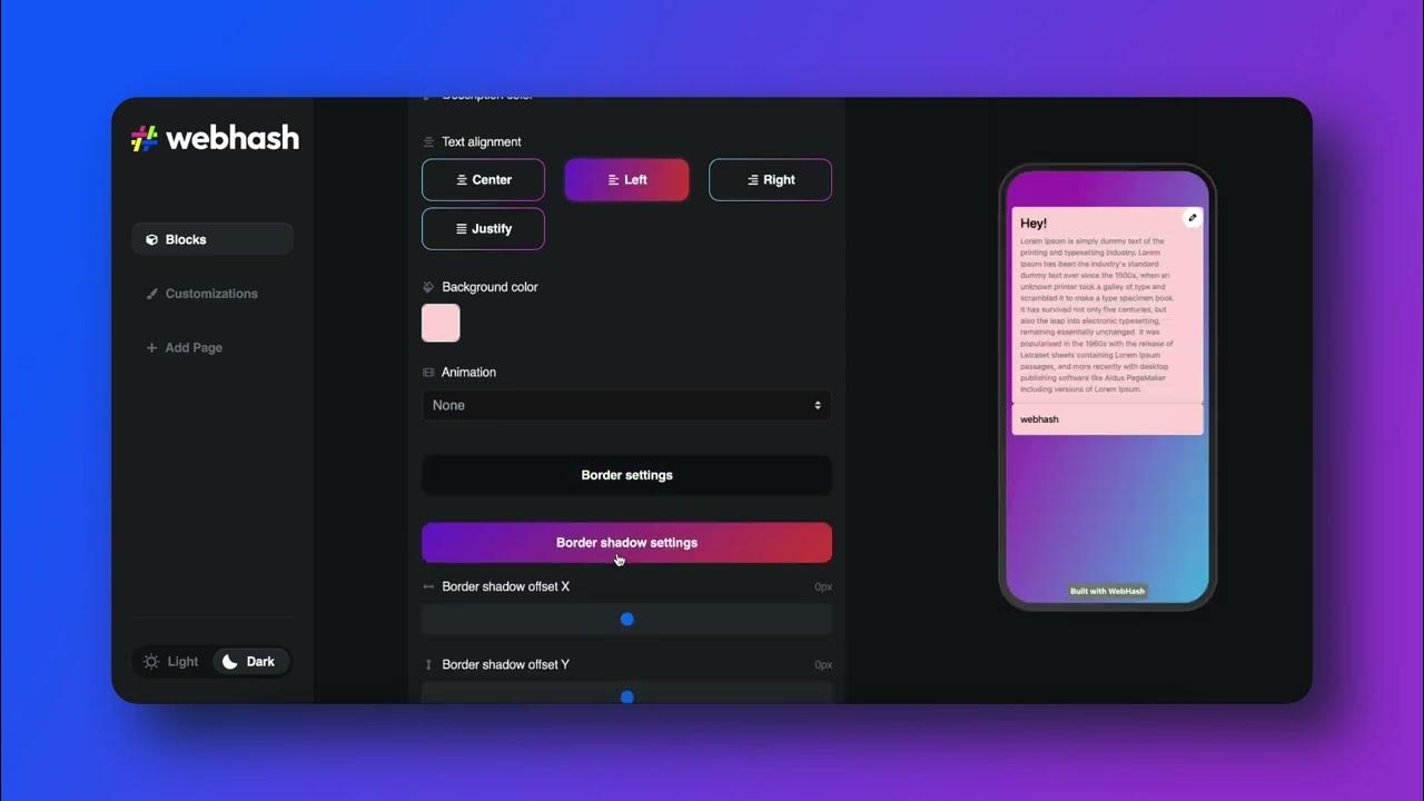 How to Add a Big Paragraph Block on Webhash | Web3 No-Code Website Builder - YouTube
