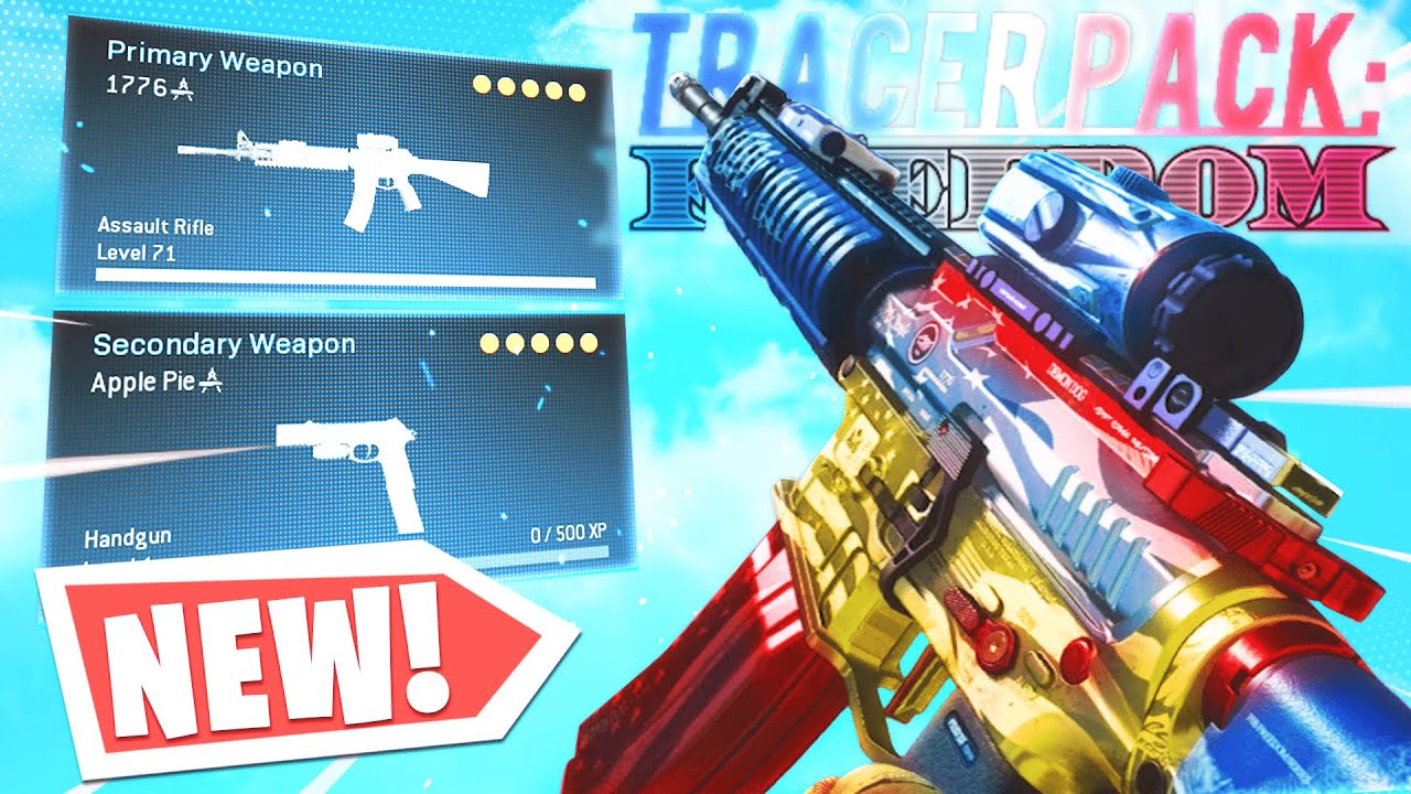 NEW TRACER PACK "FREEDOM" BUNDLE In MODERN WARFARE & NEW M4A1 "1776 ...