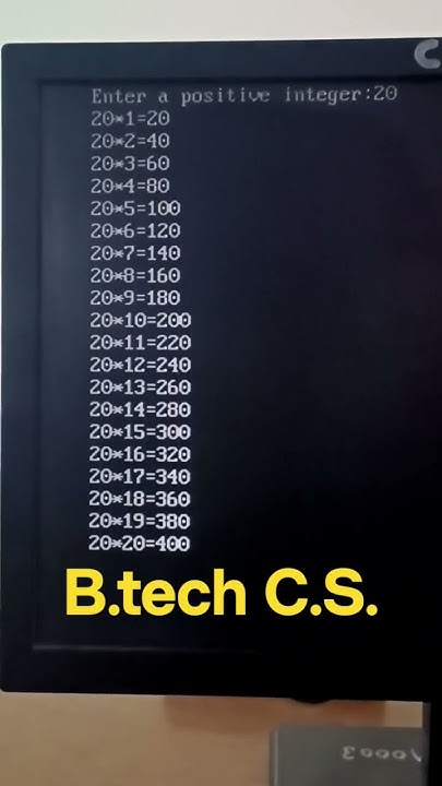 C Program Print Table In Turbo Ccsubscribe Shorts Viral