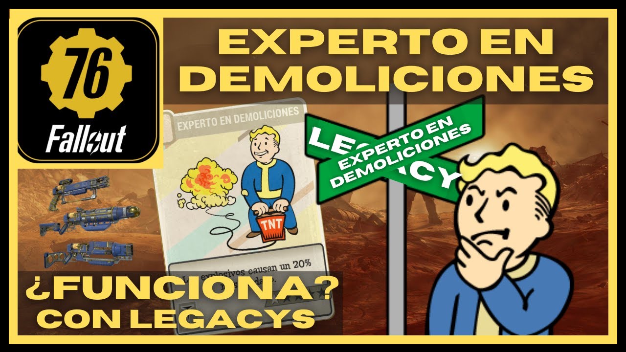 🆘EXPERTO EN DEMOLICIONES FALLOUT 76 Y ARMAS DE ENERGÍA - YouTube