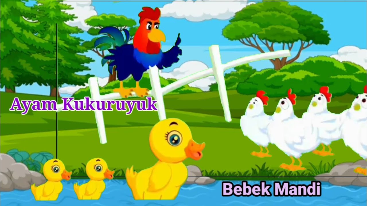 Ayam l Ayam Jantan Kukuruyuk l Lagu Ayam l Lagu Anak Anak - YouTube