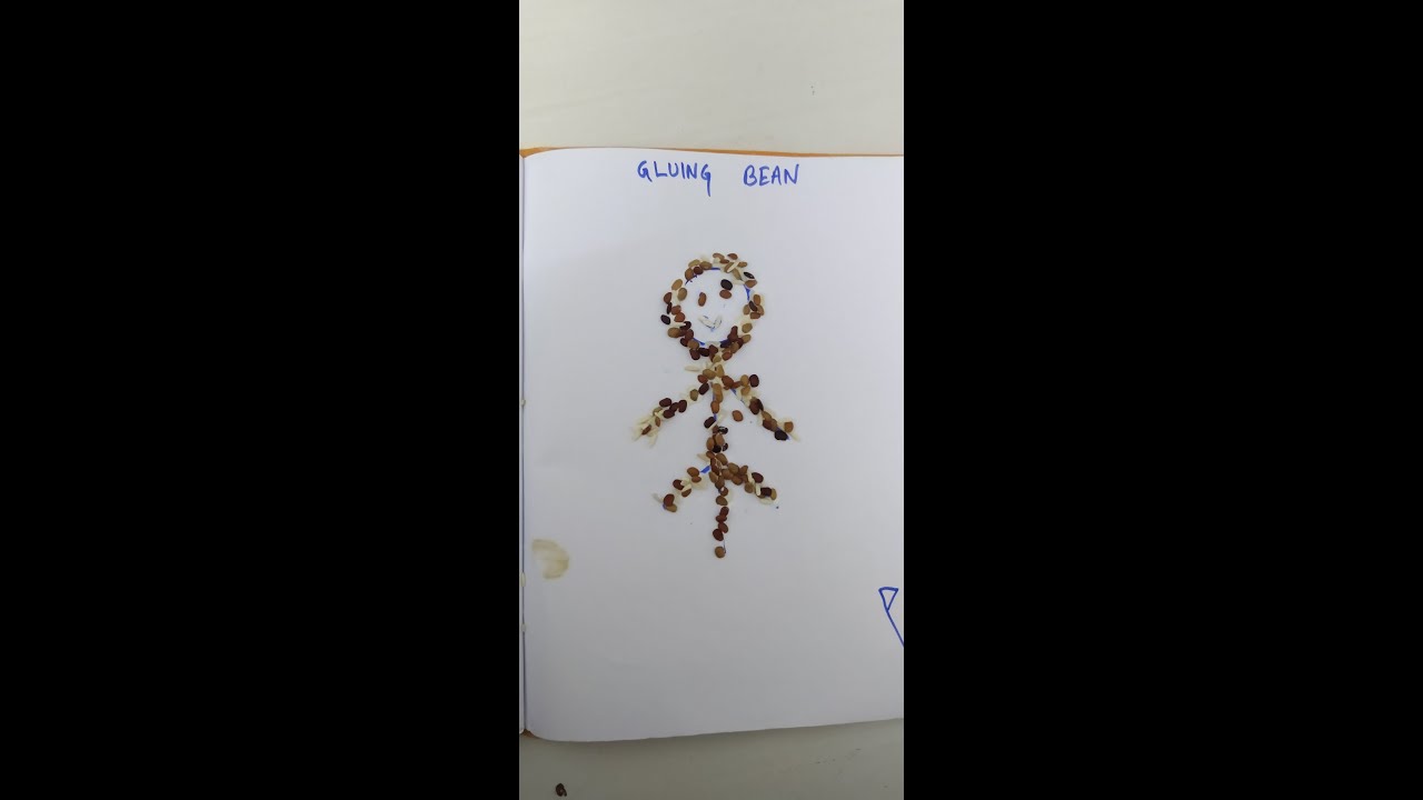 Gluing Bean -Child Activity in Home - YouTube