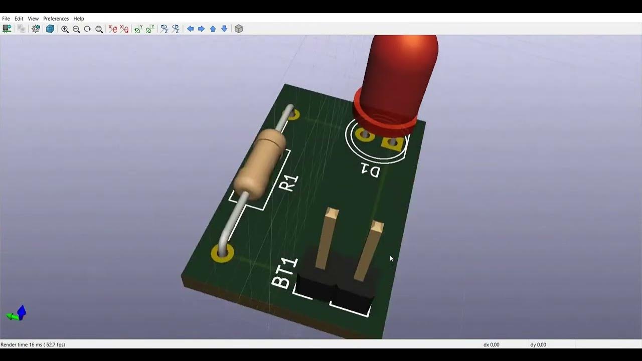 PCB Design with Kicad Basic Led Circuit day1 - YouTube