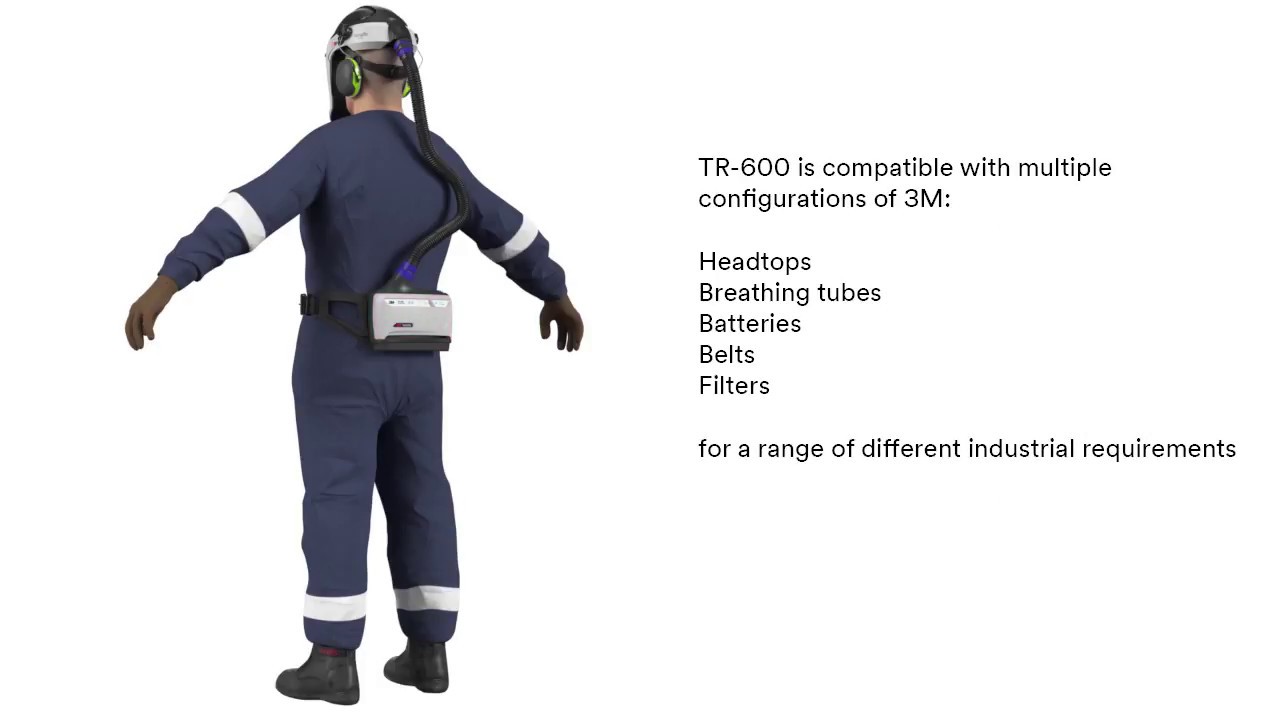 3M™ Versaflo™ Powered Air Turbo TR 600 - YouTube