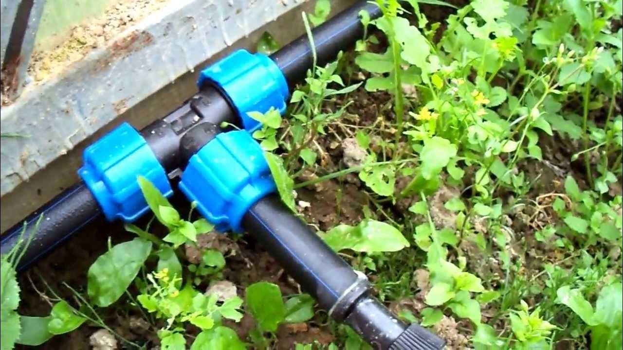 капельный полив своими руками - YouTube