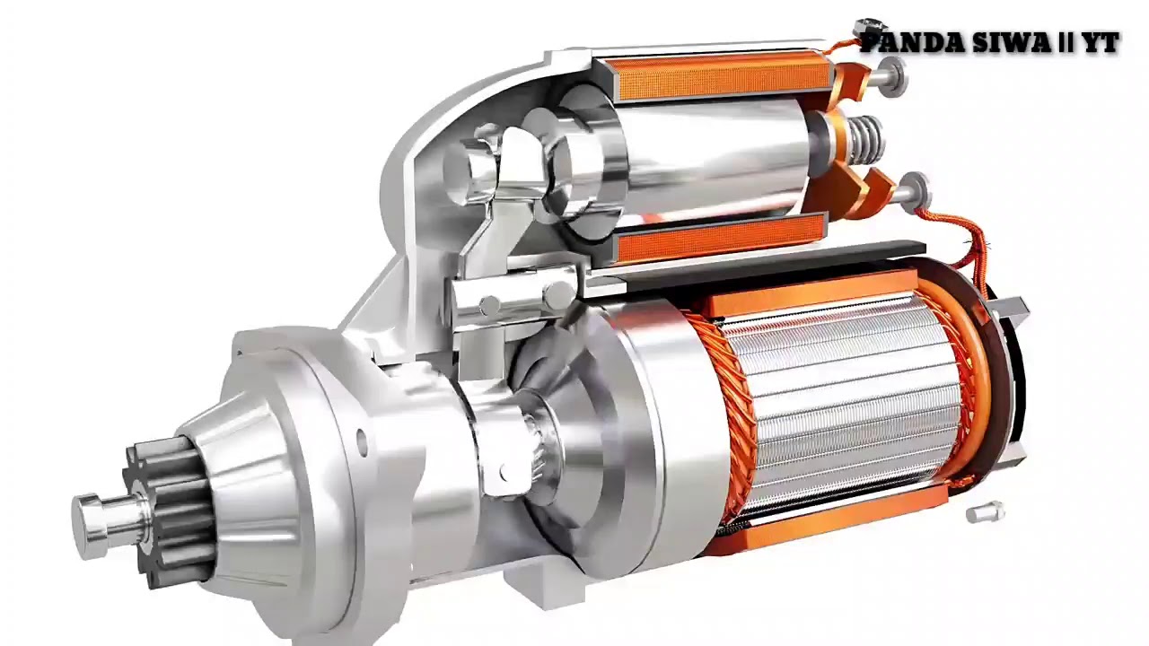 Working principle of starter motor || How starter motor works || Panda ...