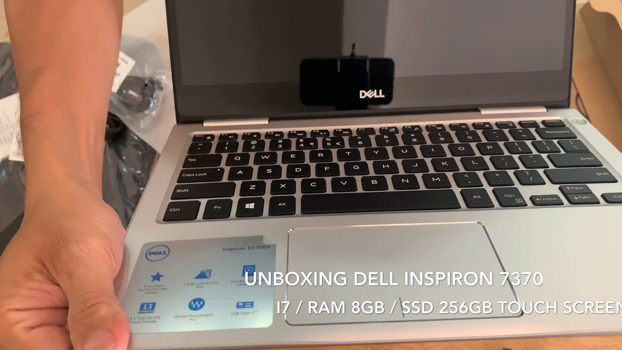 Unboxing Laptop Dell Inspiron 7370 2019 - YouTube