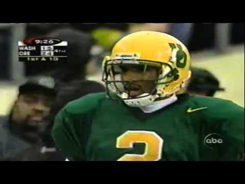 Oregon WR Tony Hartley 18 yard catch vs. UW 11-07-1998 - YouTube