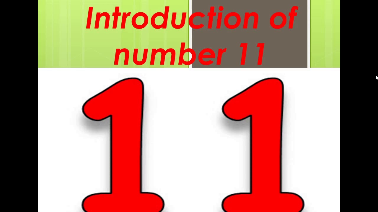Introduction of Number 11 - YouTube