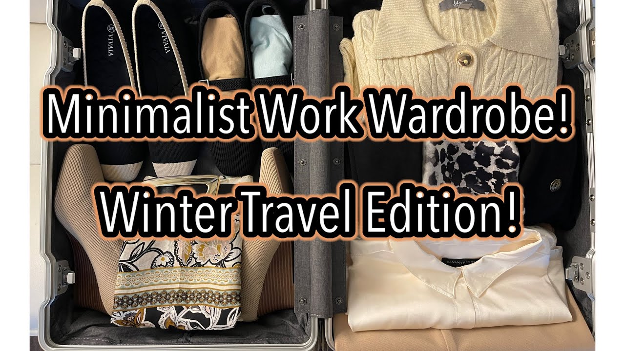 How to Pack Carry On Only For Business Travel! Capsule Wardrobe Packing ...