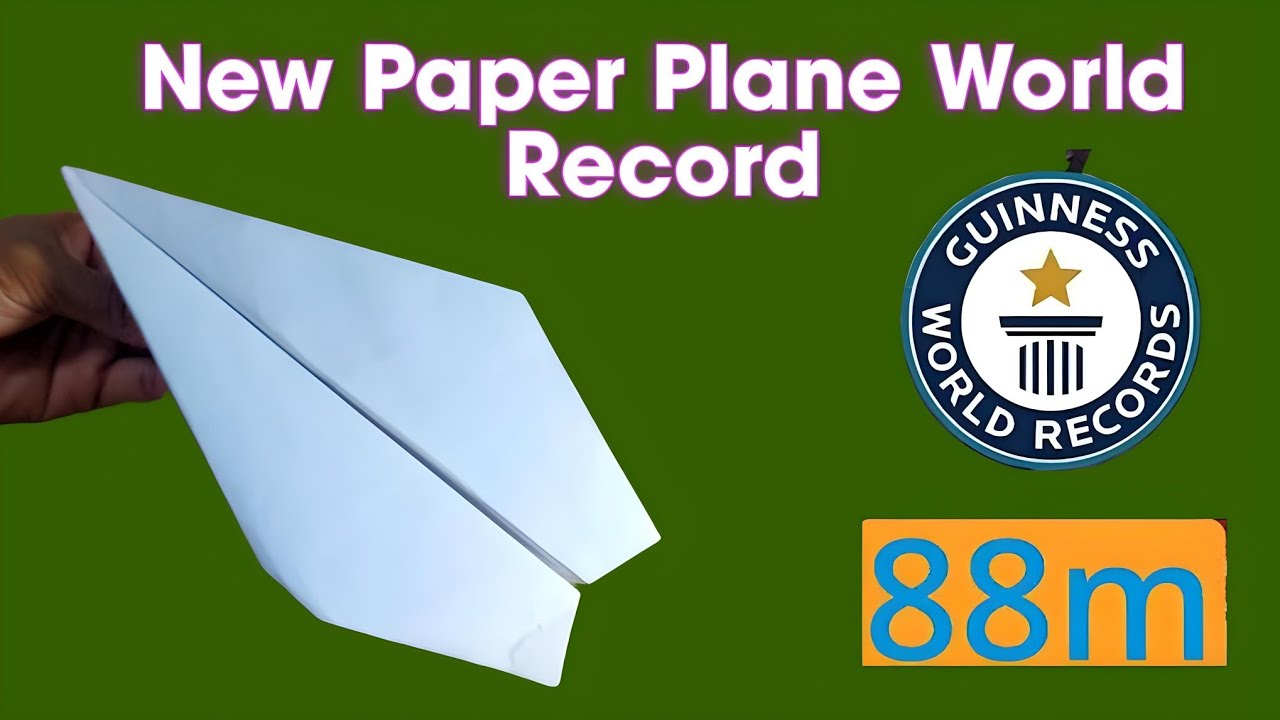 New Paper Plane World Record Tutorial | Best Paper Plane Make | Easy ...