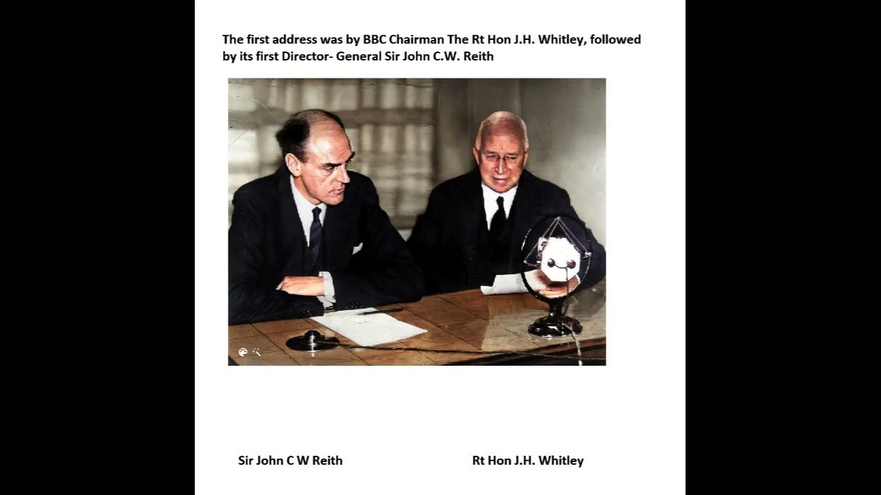 BBC Empire Service inaugural broadcast - 19th December 1932 - YouTube