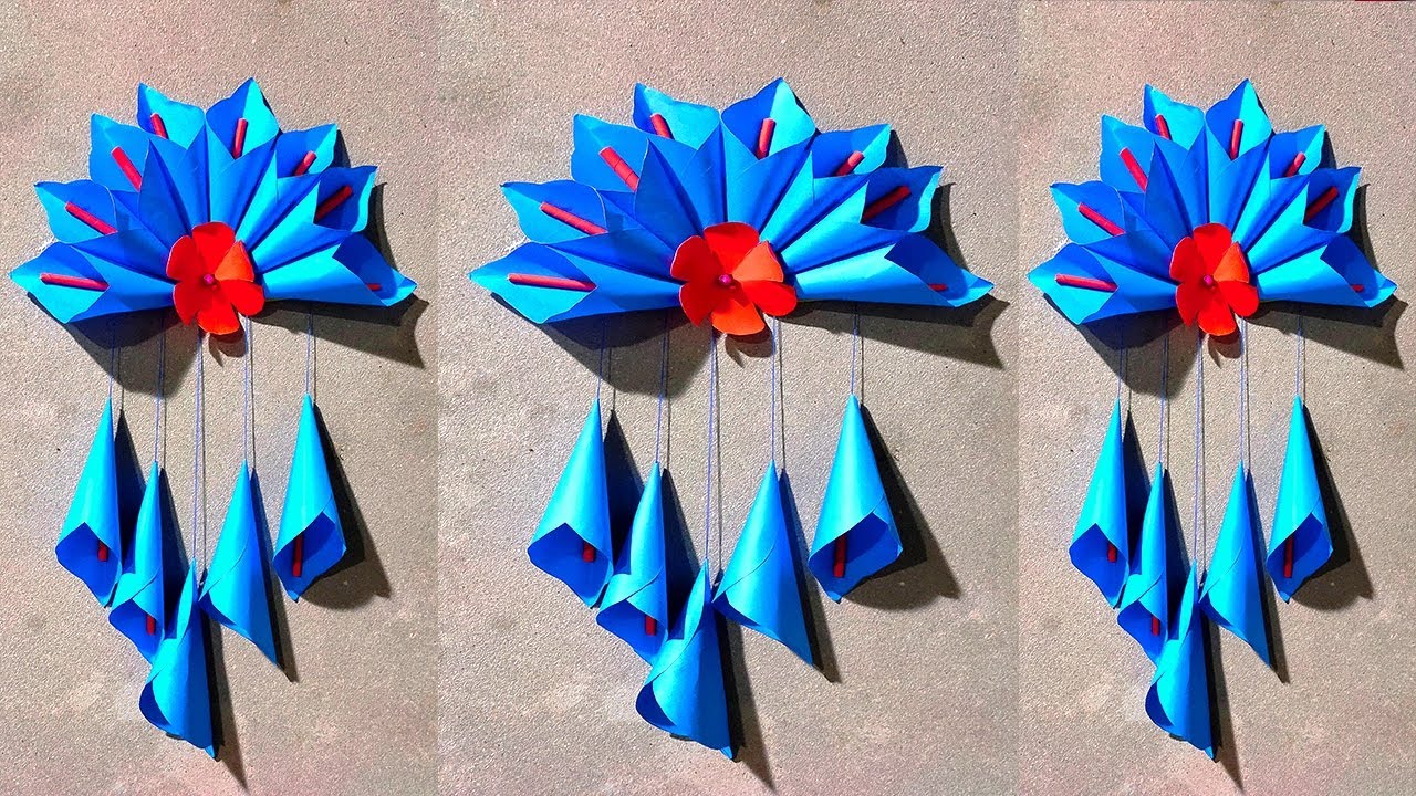 How To Make Round Tissue Paper Flower DIY Paper Craft part-2 | craft ...