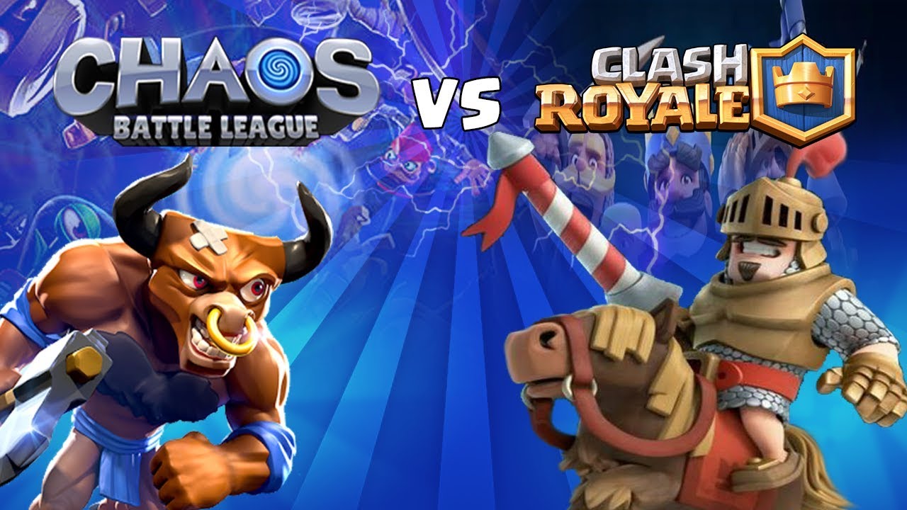 CHAOS BATTLE LEAGUE vs CLASH ROYALE COMPARAMOS DIFERENCIAS - YouTube