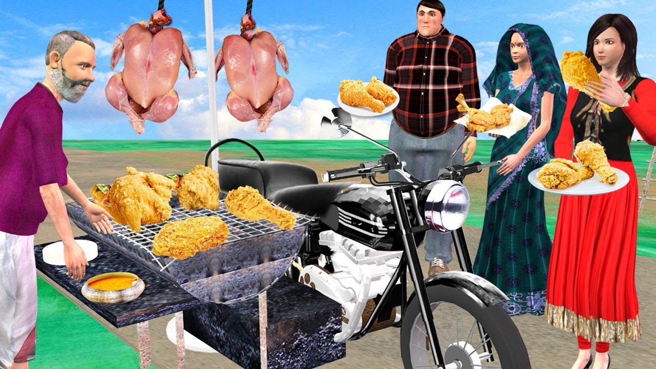 केएफसी स्टाइल चिकन Motorbike KFC Style Chicken Comedy Video - YouTube