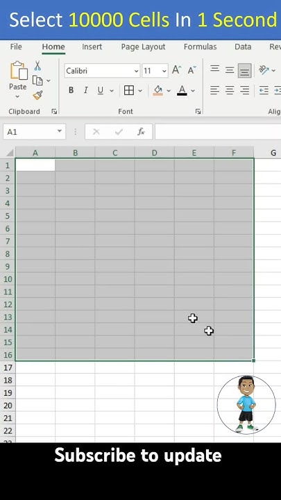 Select 10000 Cells in 1 Second in Excel #excel #msexcel #exceltips #exceltutorial # ...
