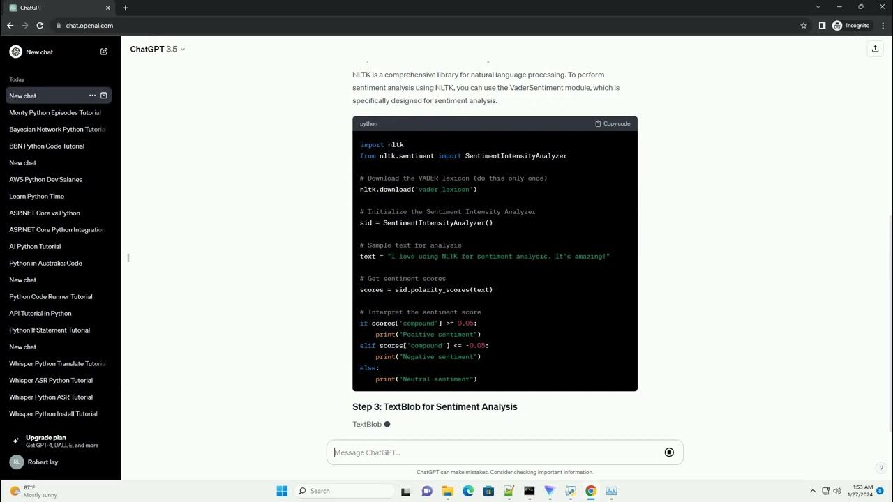 best python library for sentiment analysis - YouTube