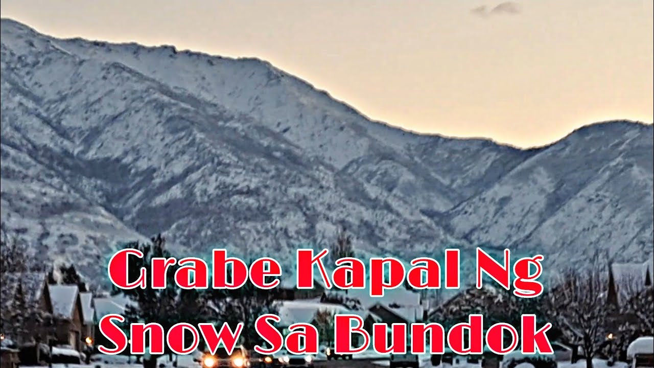 Grabe Ang Kapal Ng Snow Sa Bundok - YouTube