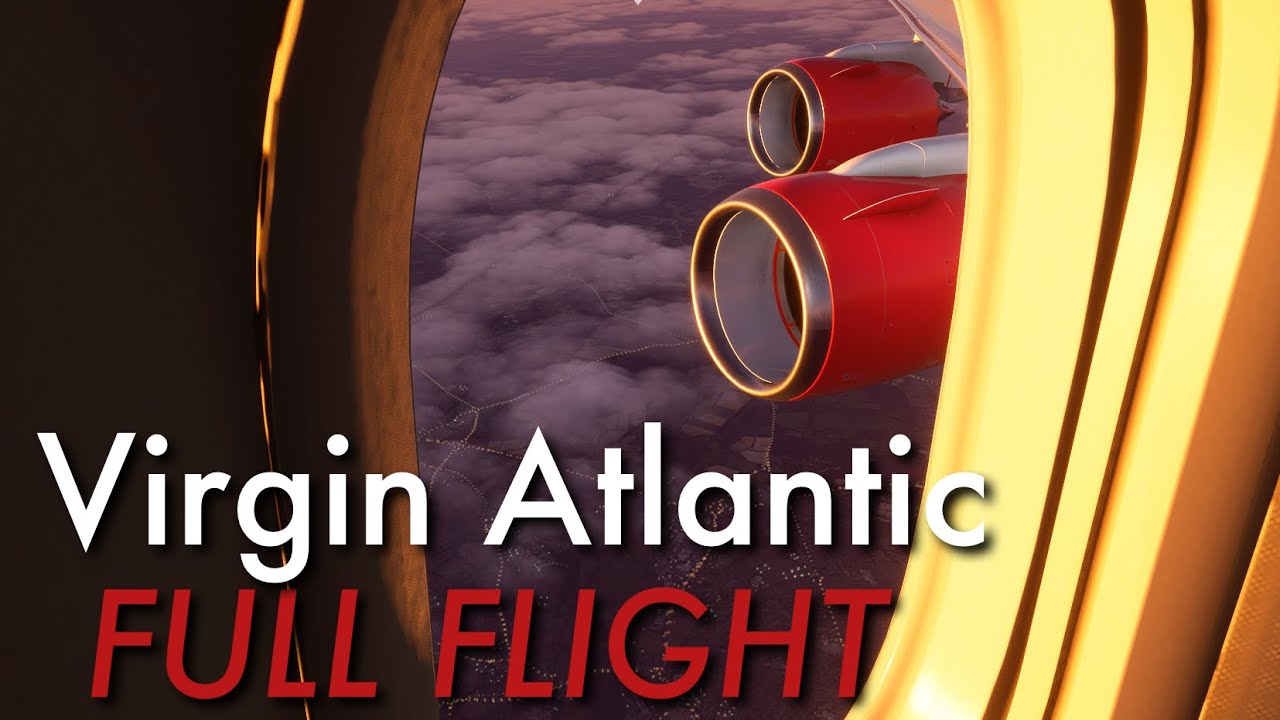 COCKPIT VIEW Virgin Atlantic 747 | Heathrow To Lanzarote | FS2020 ...