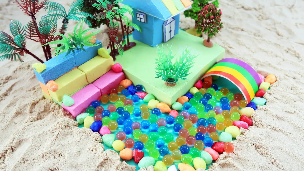 Learn Colors And How To Make Parks With Slime, Play Doh, Kinetic Sand ...