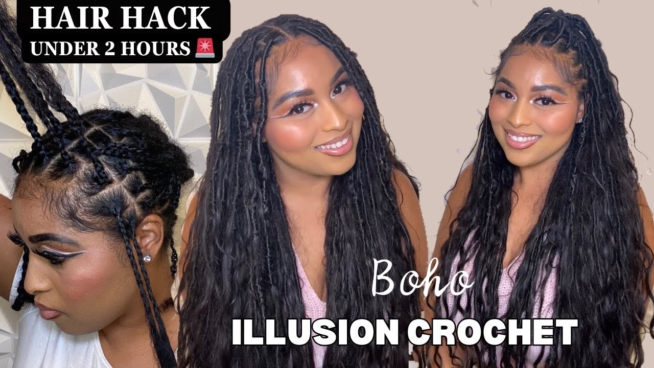 Body Wave Pre Looped Crochet Boho Faux Locs | Protective Style For My ...