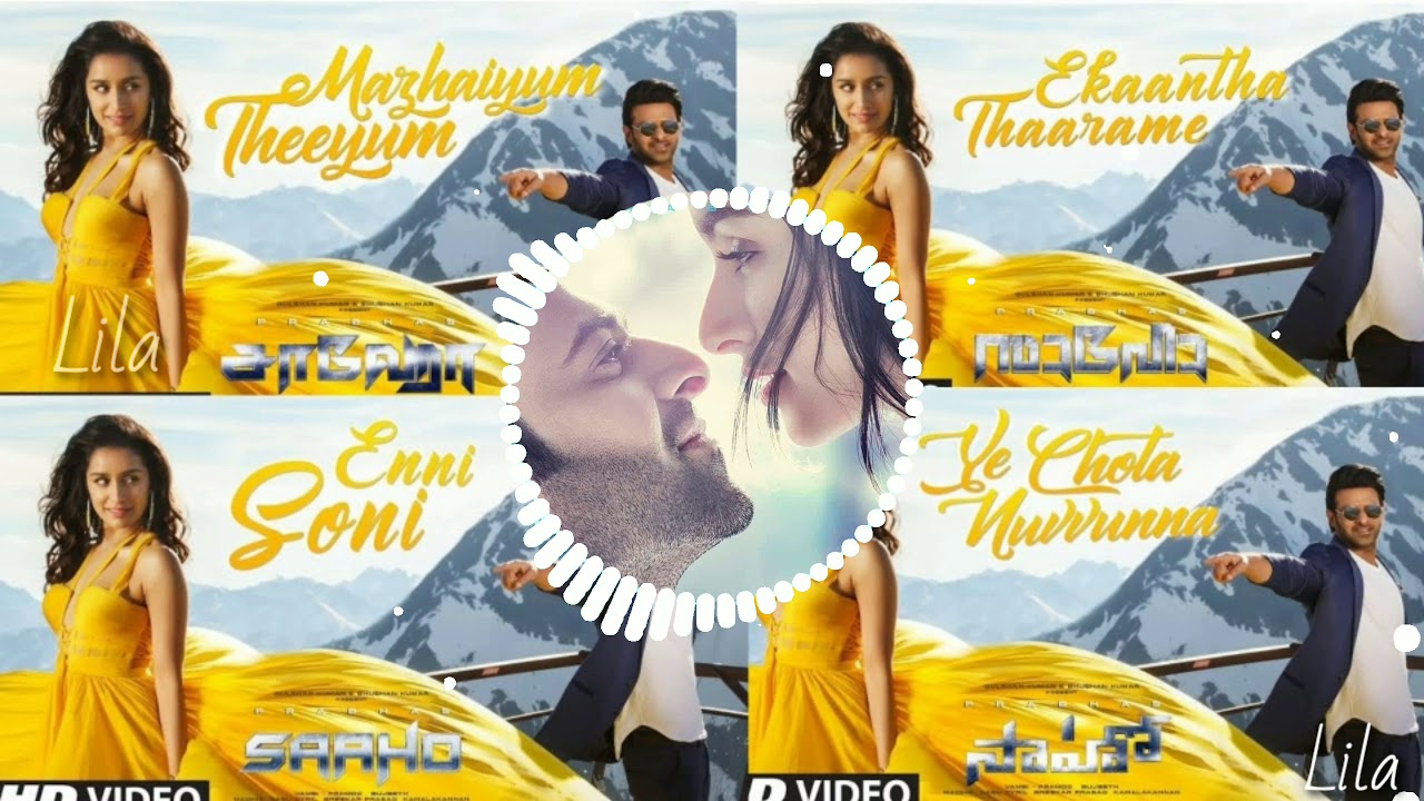 Sahoo song in All languages mix || Tamil Telugu Malayalam Hindi ...