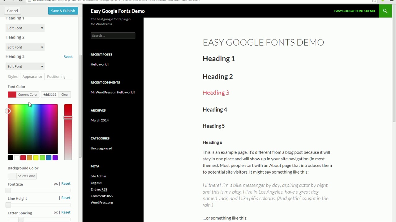 Free WordPress Google Fonts Plugin: Easy Google Fonts - YouTube