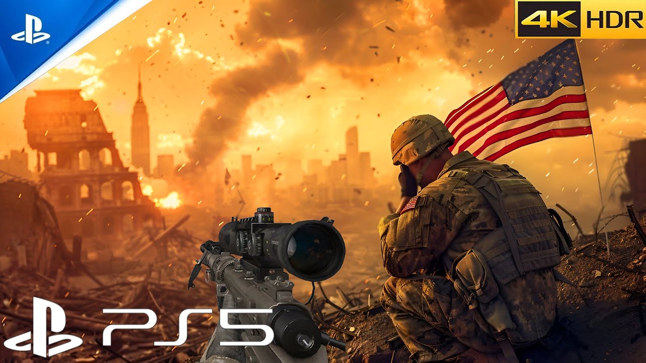 (PS5) Washington, D.C. Attack | Realistic Immersive Graphics Gameplay ...